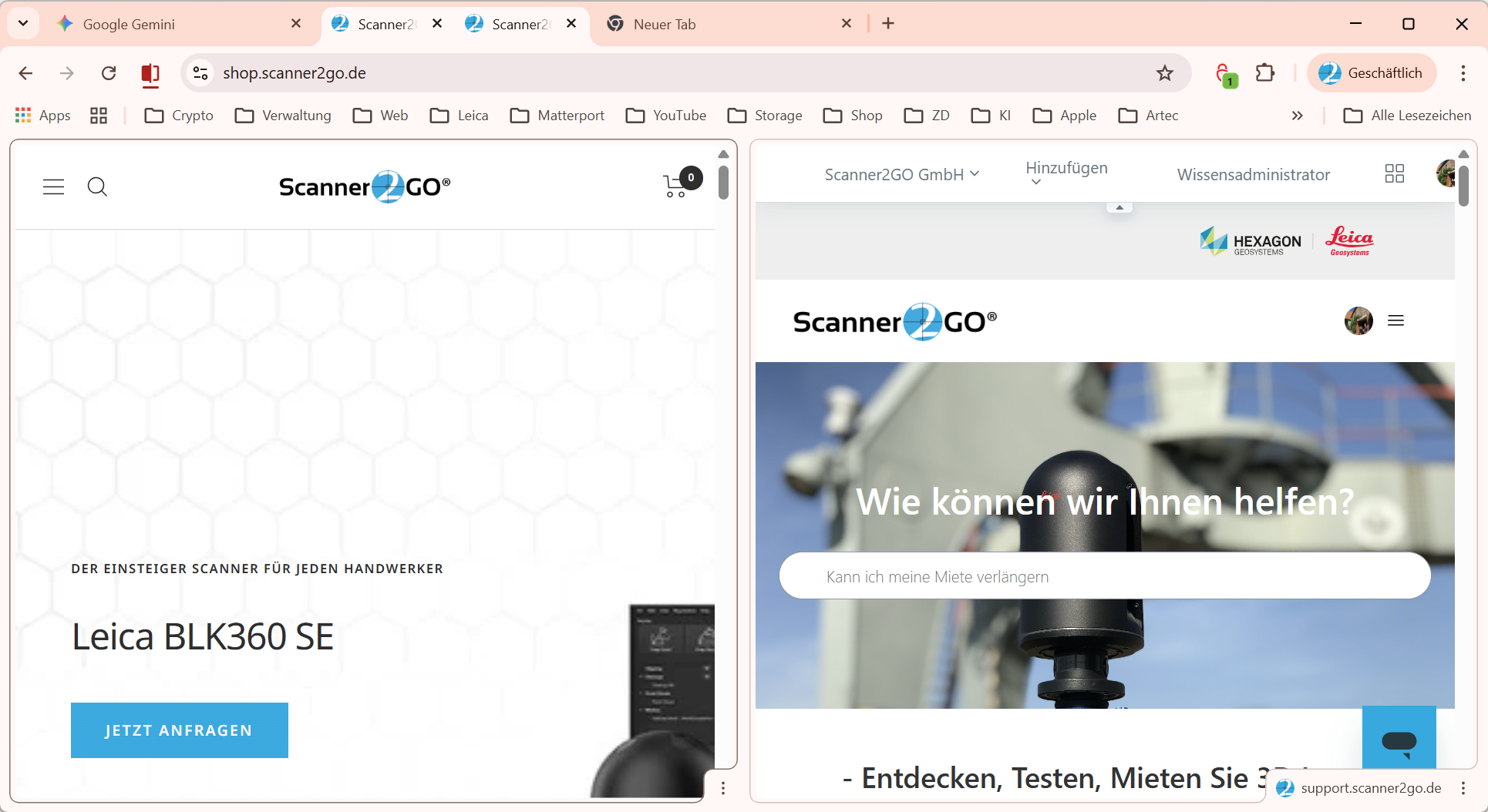 Zeitlich versetzte Matterport Touren vergleichen – Scanner2GO 3D ...